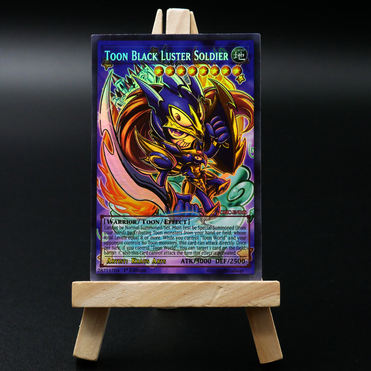 Yugioh ORICA: Toon Black Luster Soldier (Holo) | Full-Art Custom Sold ...