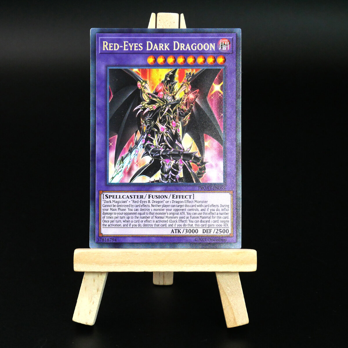 Yugioh PROXY: Red-Eyes Dark Dragoon | Holo Orica Rotäugiger Dragoner ...