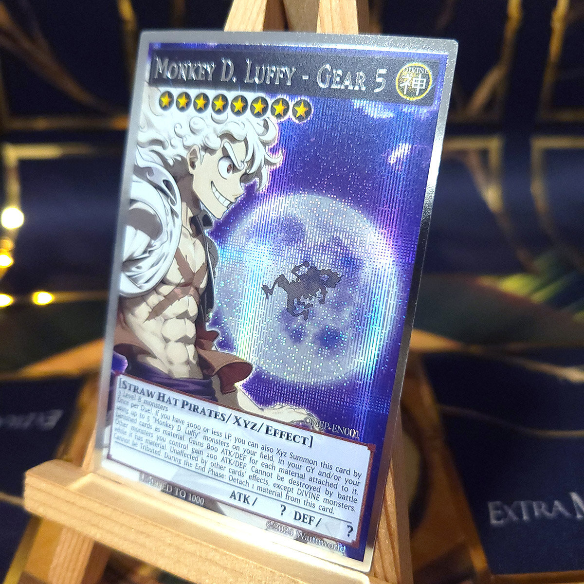 Secret Rare Full-Art - Monkey D. Luffy/Ruffy (Gear 5) (Titanium Silve ...