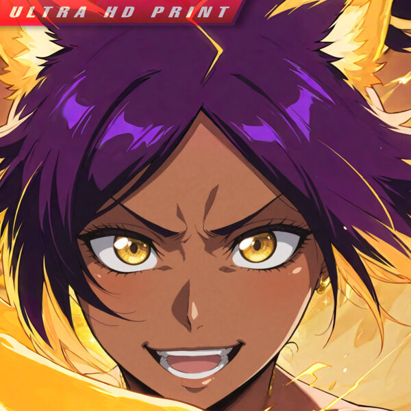 Premium Wall Scroll Poster - Bleach - Yoruichi Shihoin (Lightning For ...