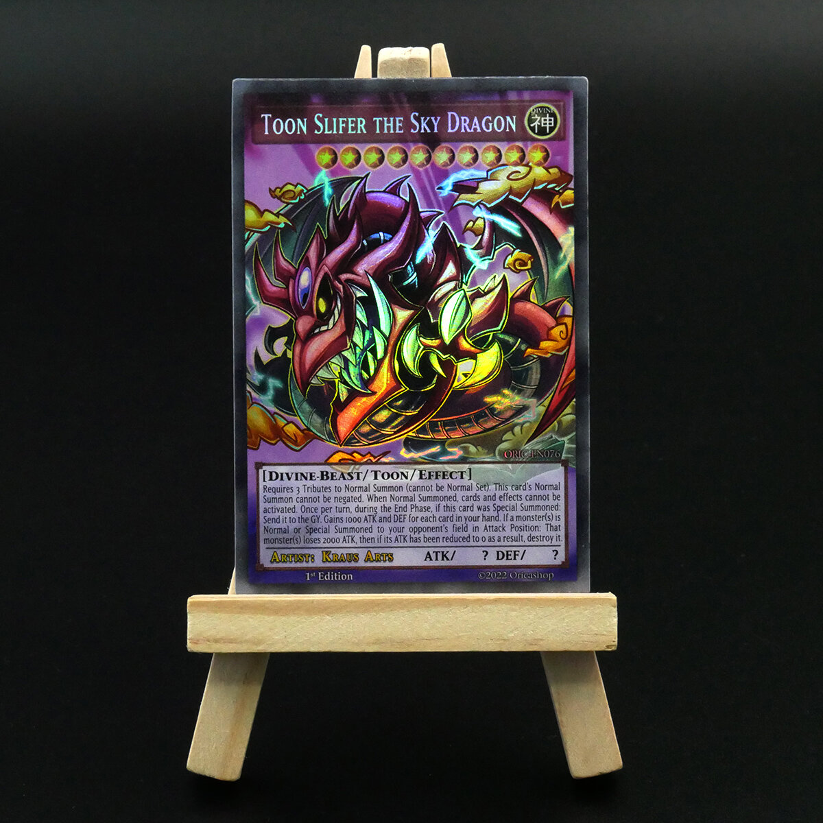 Orica Card Set: Toon God Cards [V2] (HOLO) 1x Toon Slifer the Sky Dra ...