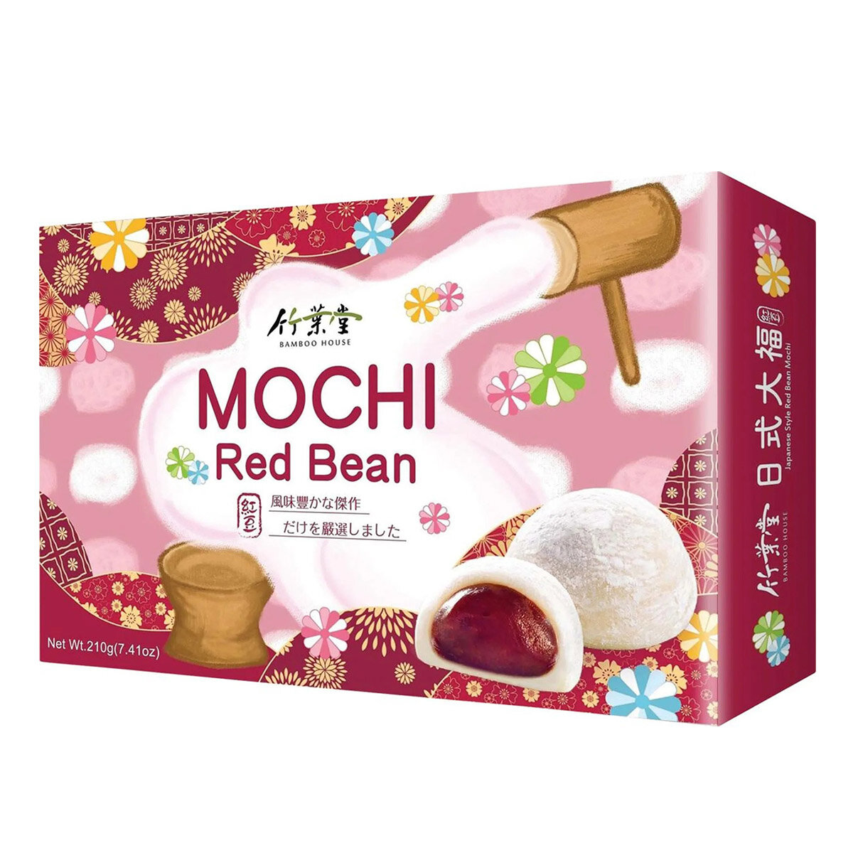 Bamboo House Rote Bohne Mochi - 6pcs - Japanese Style (210g), 2,97