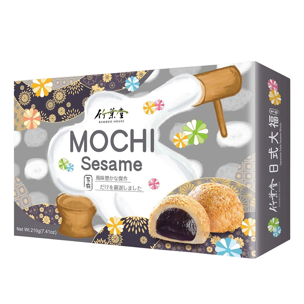 Bamboo House Sesam Mochi - 6pcs - Japanese Style (210g), 2,97