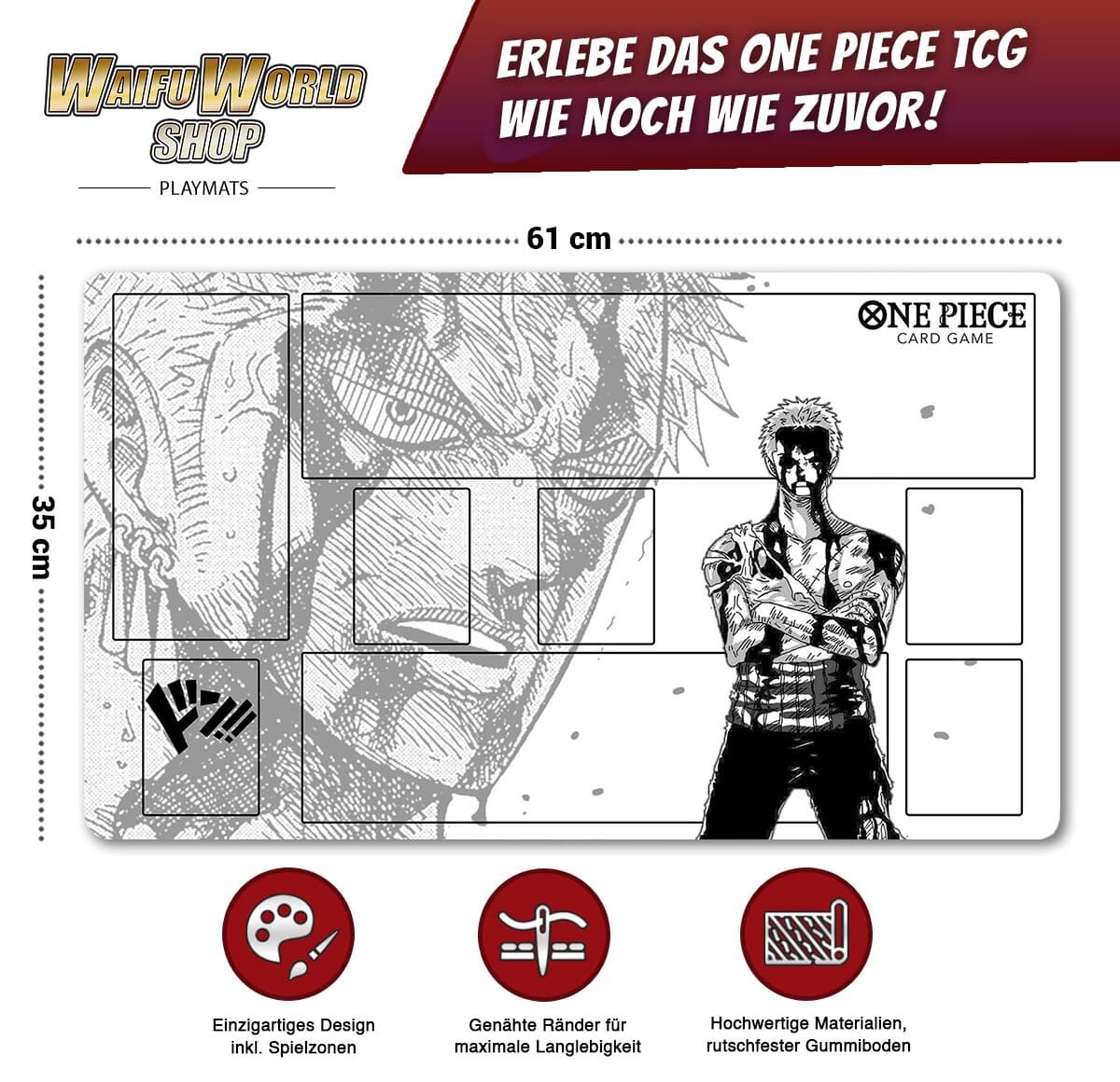 One Piece Playmat Roronoa Zoro / Zorro, 24,97